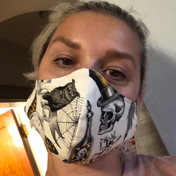Hand Crafted | Accessories | Halloween Face Masks Fitted Spooky Unique ...